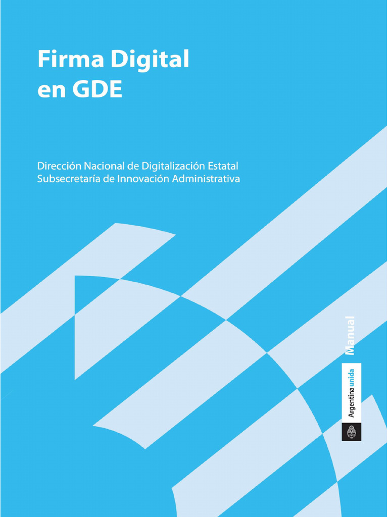 Manual - Firma Digital en Gde 01.06.23 V 2.0 | PDF | Informática | Software