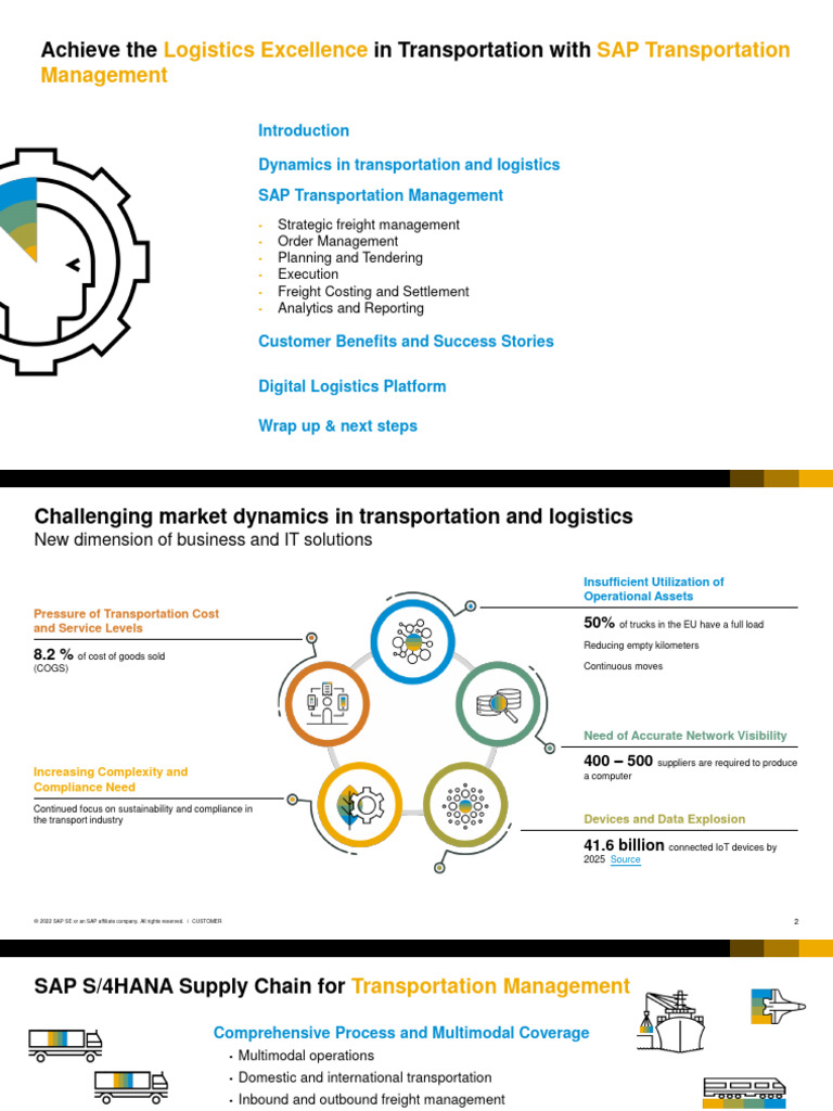 SAP Transportation Management Overview | PDF | Cargo | Logistics