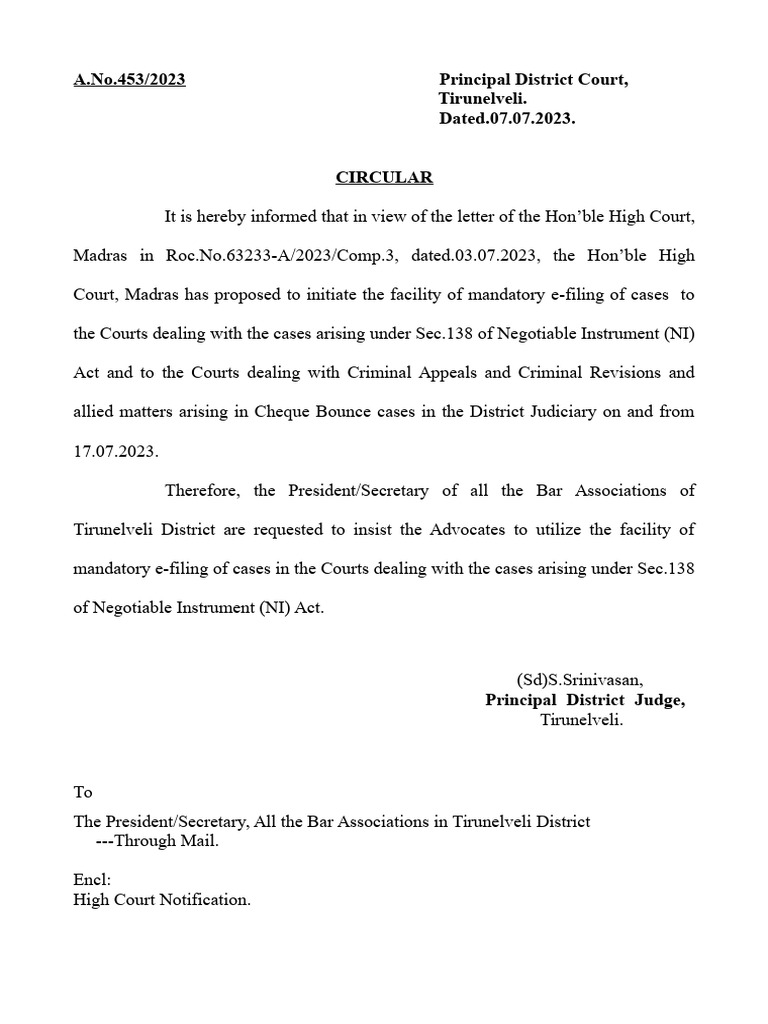 EFiling - NIACT - Cases Notification | PDF | Supreme Court Of India ...