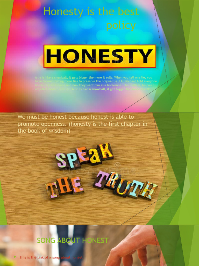 Honesty Is The Best Policy Pdf