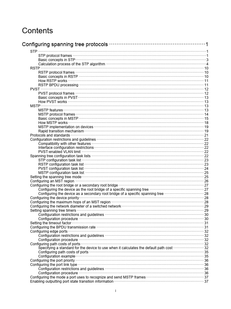 09-Spanning Tree Configuration | PDF | Computer Networking | Computer Standards