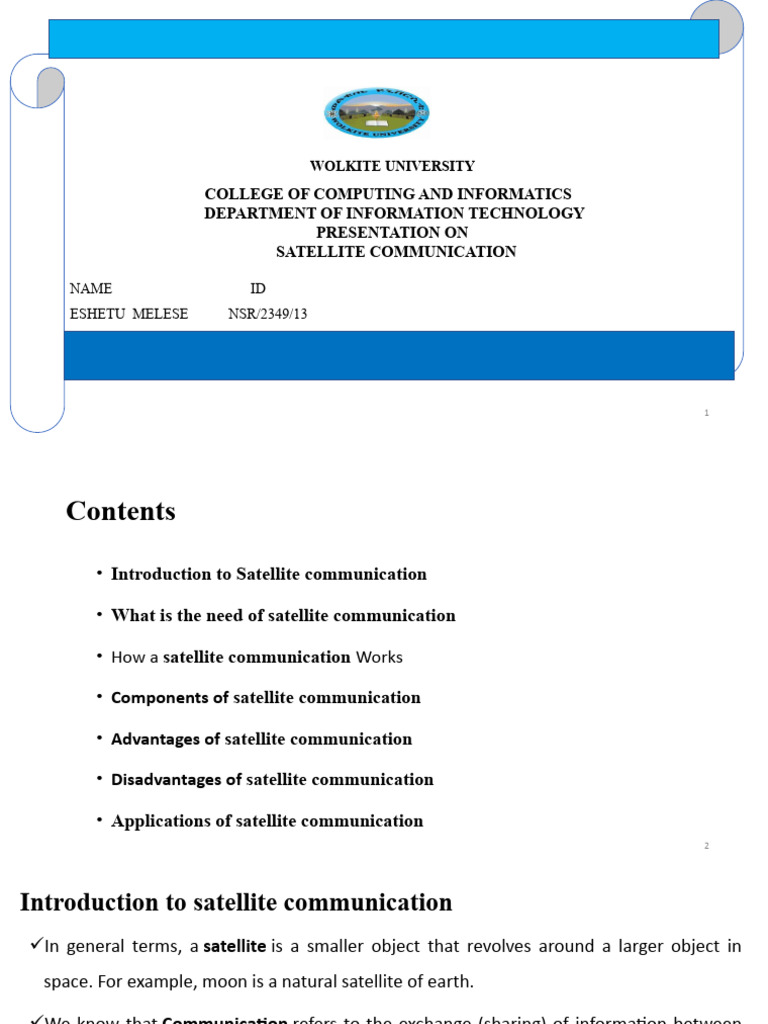 Satellite Communication | PDF | Communications Satellite | Satellite