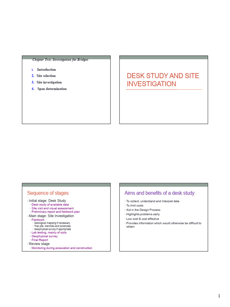 Chapter 2 Investigation For Bridge Design | PDF | Earth Sciences ...
