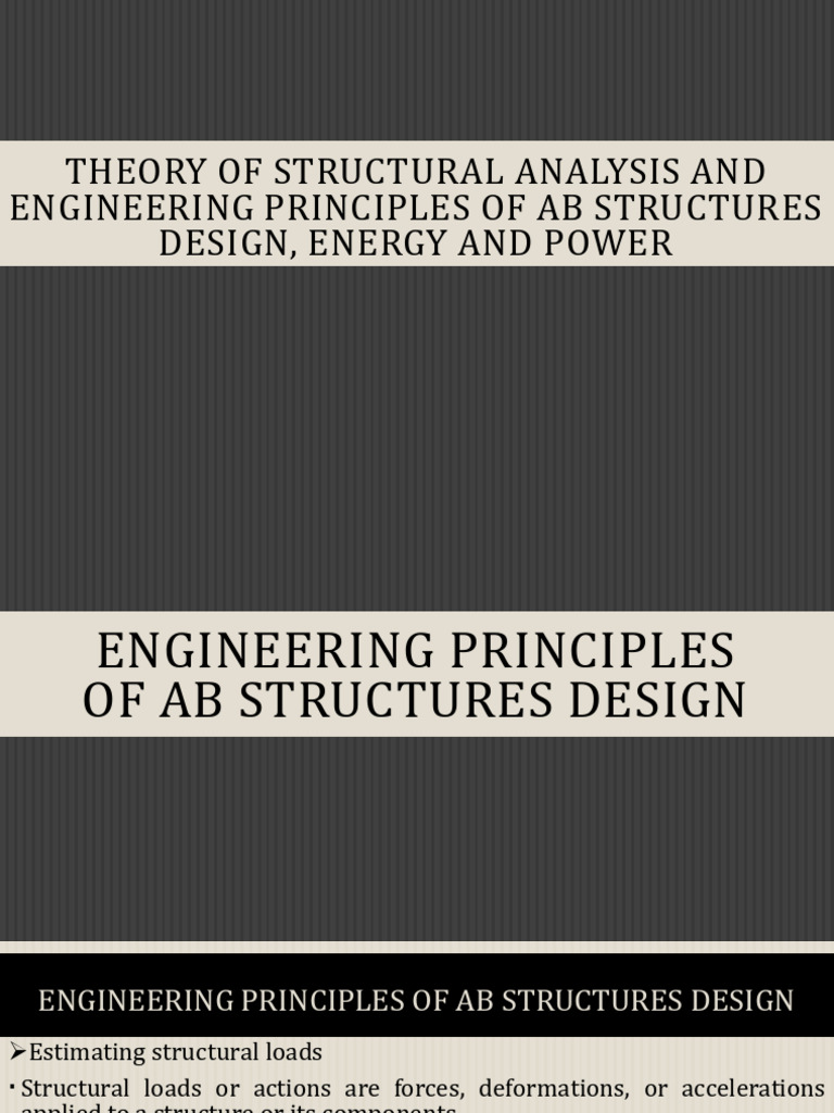 ABE113 Lecture 2 - Engineering Principle of AB Structural Design | PDF ...