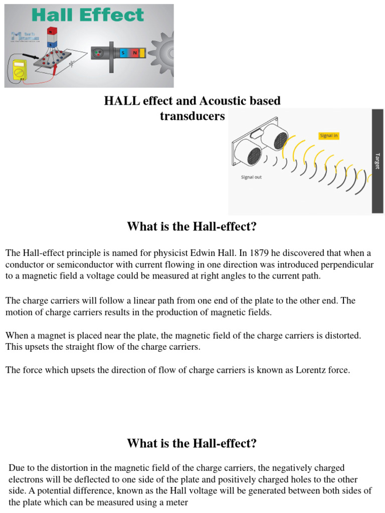Hall Effect | PDF | Physical Sciences | Electronics