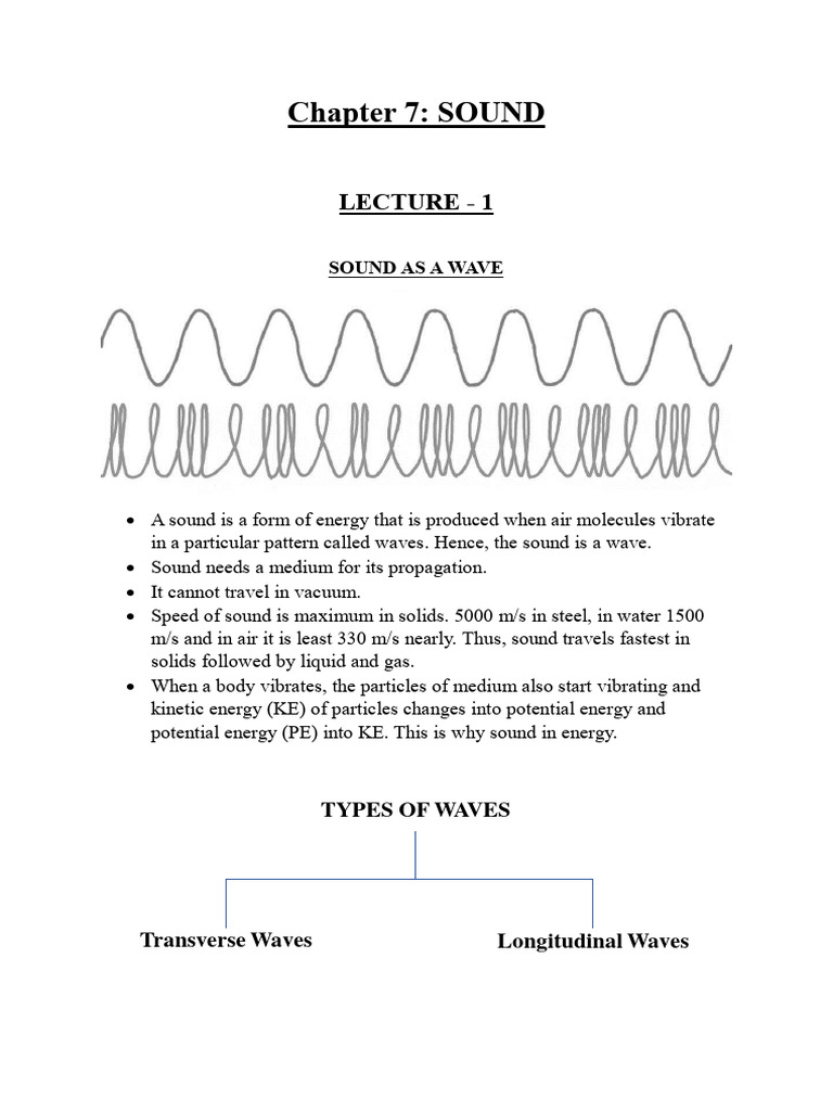 MODULE Class VIII C07 | PDF | Sound | Waves