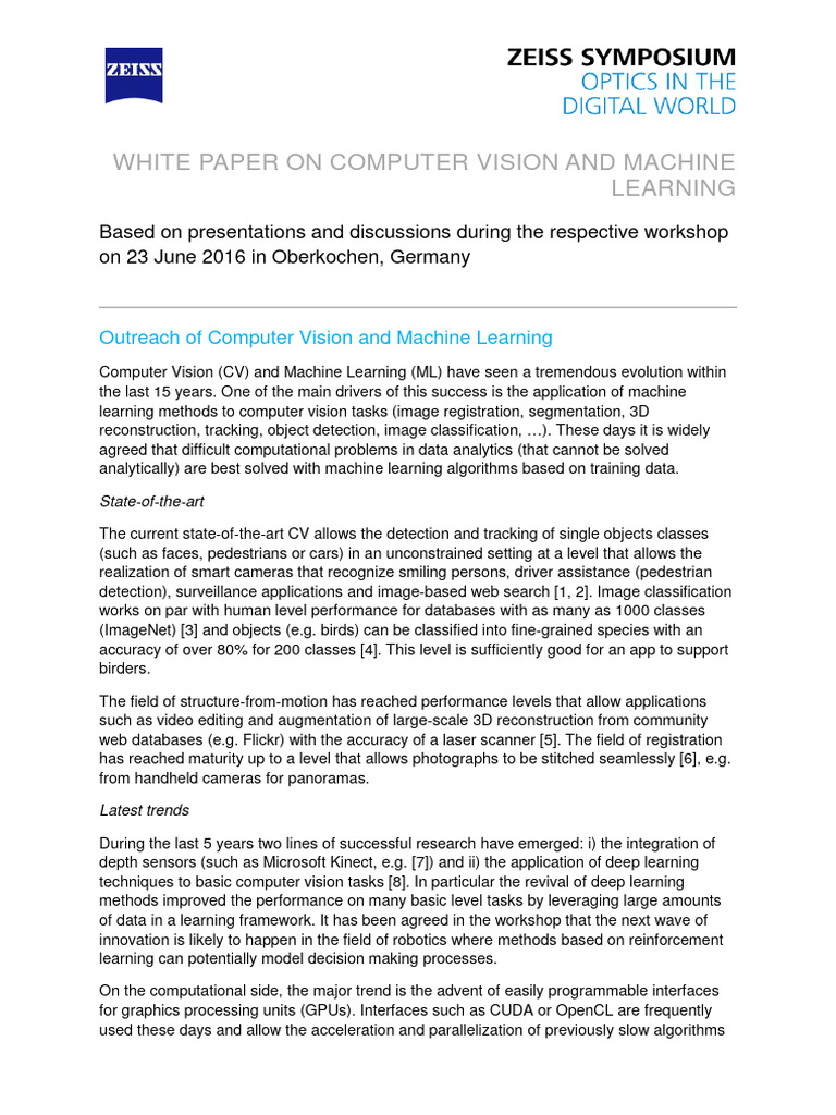 whitepaper-ml | PDF | Computer Vision | Machine Learning whitepaper-ml | PDF | Computer Vision | Machine Learning