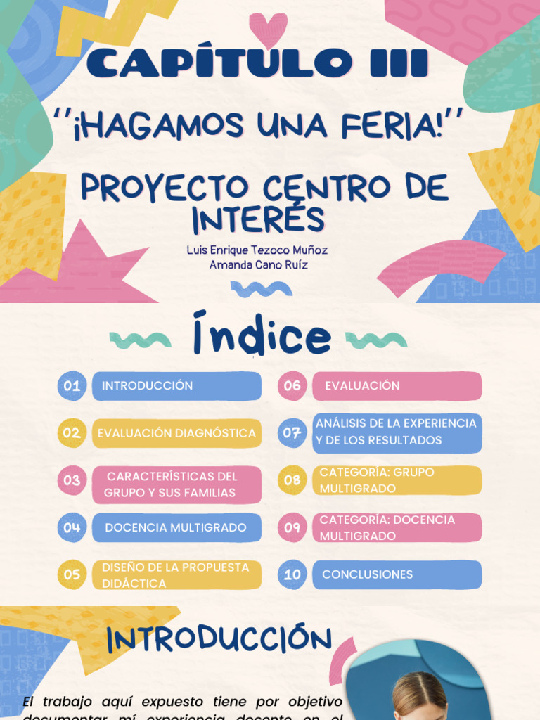 Capitulo III - Hagamos Una Feria - Proyecto Centro de Interes | PDF | Evaluación | Enseñando