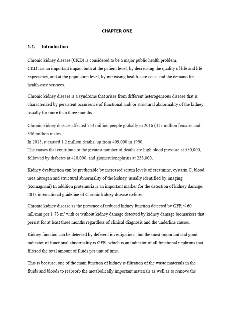 DR Nune Research Proposal | PDF | Chronic Kidney Disease | Bone