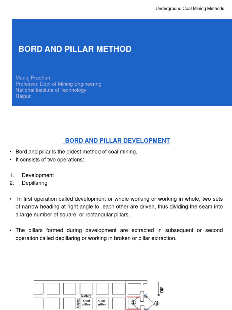 02 Bord and Pillar | PDF | Coal Mining | Mining