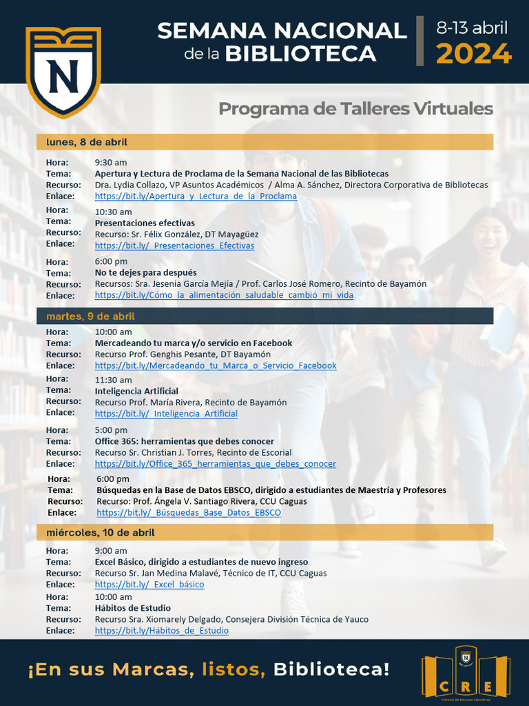 Programa de Talleres Virtuales - 2024 | PDF
