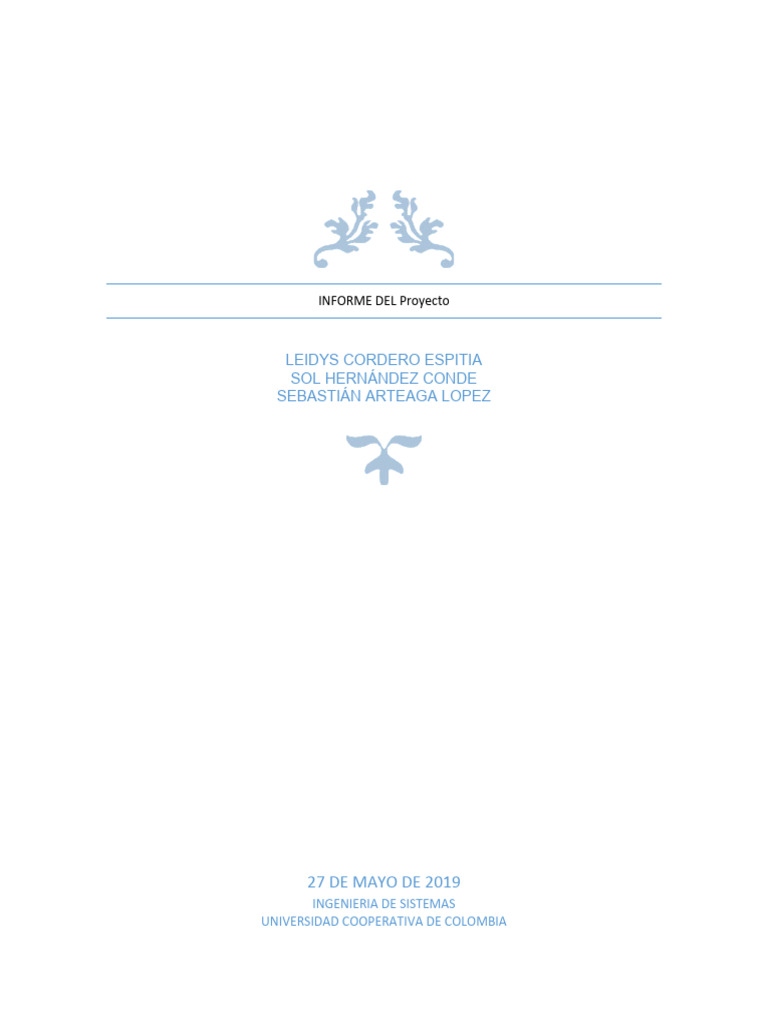 Informe del proyecto | PDF | Php | Mi sql