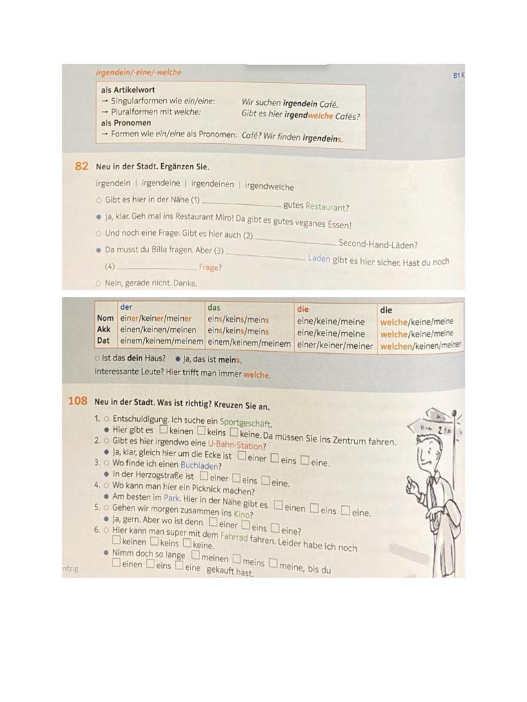 Artikelwörter Als Pronomen, Irgendein | PDF