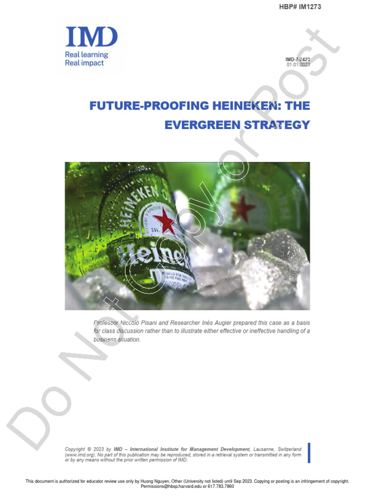 Future-Proofing-Heneiken | PDF | Sustainability