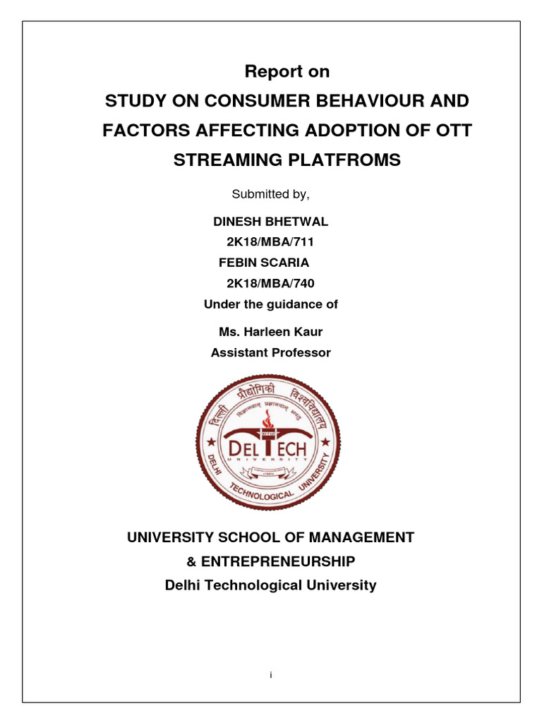 OTT Sample 3 | PDF | Internet | Voice Over Ip