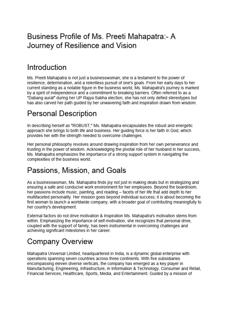 Ms Preeti Mahapatra Pdf Entrepreneurship Analytics