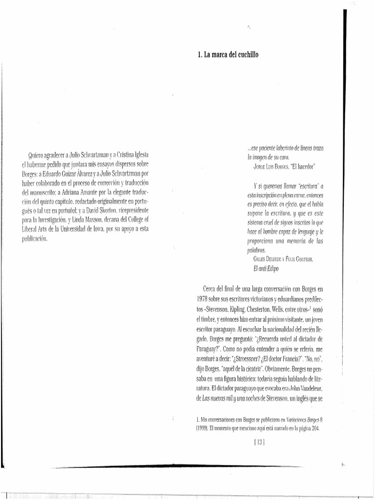 Balderston Daniel - La Marca Del Cuchillo | PDF