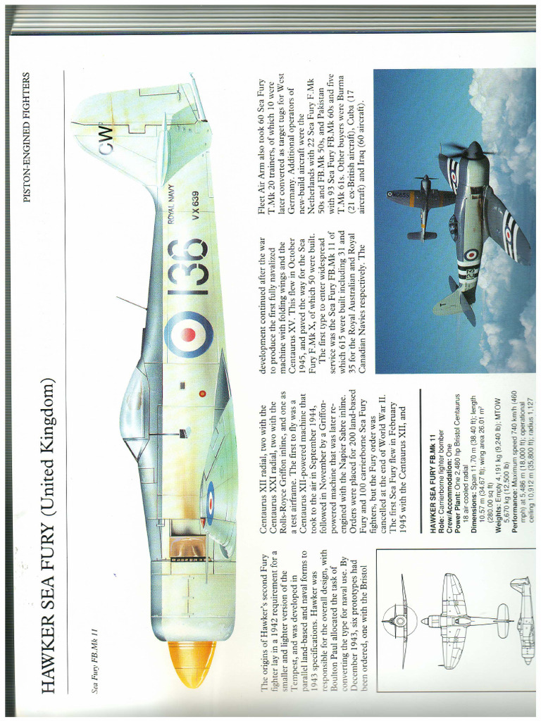 Hawker Sea Fury | PDF