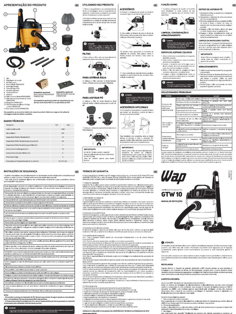 GTW 10 Manual Rev.07 | PDF