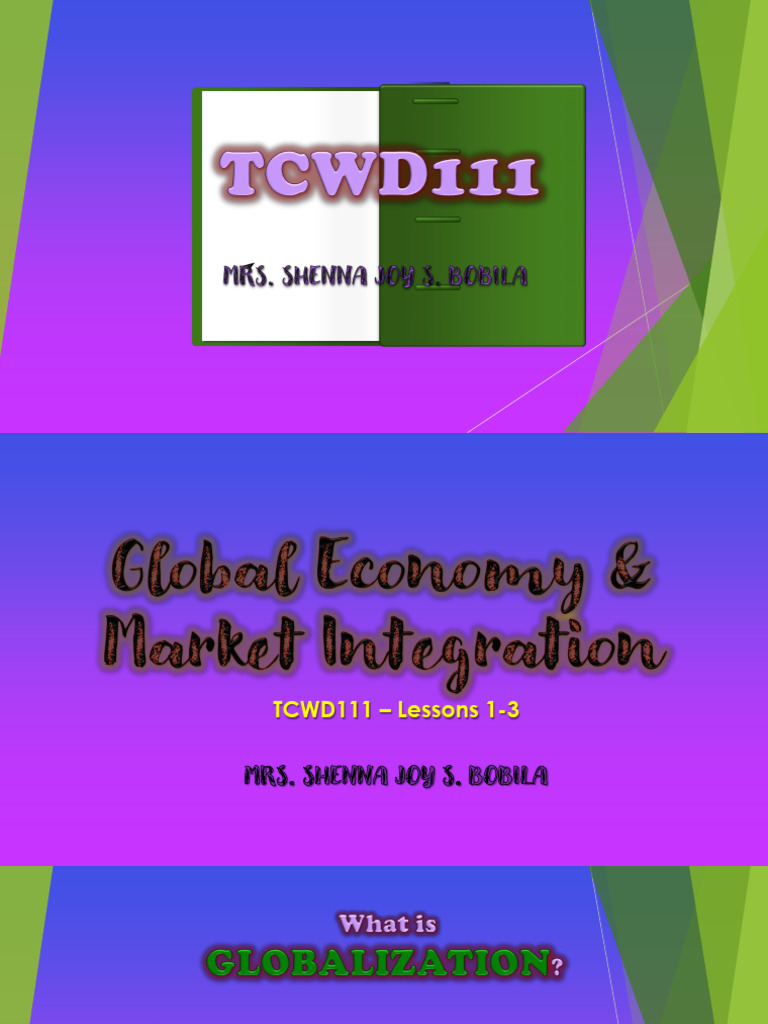 LESSONS 1 3 Merged | PDF | Globalization | European Union