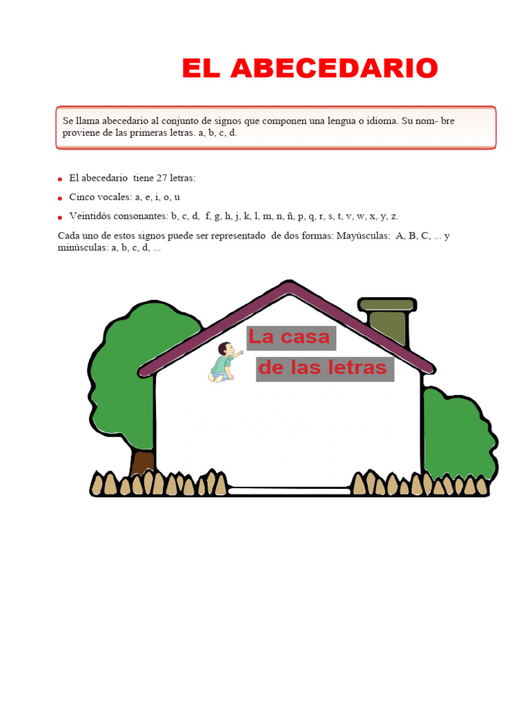 El Abecedario Para Segundo Grado de Primeria | PDF | Alfabeto | Escritura