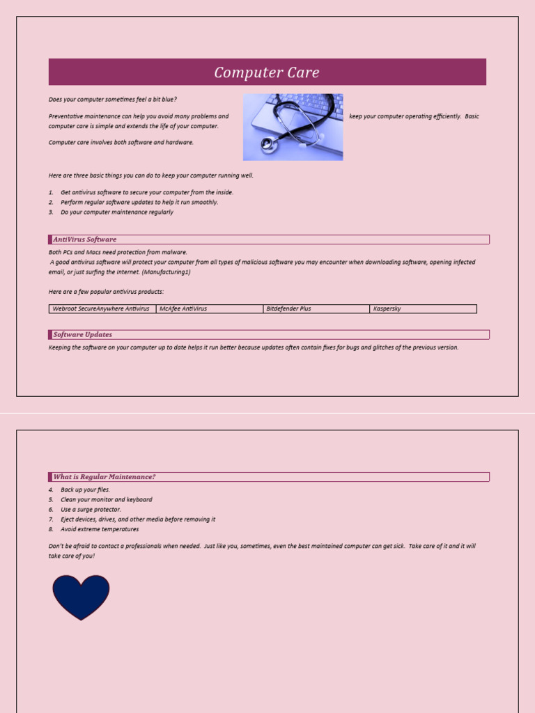 Essential Computer Maintenance Tips | PDF