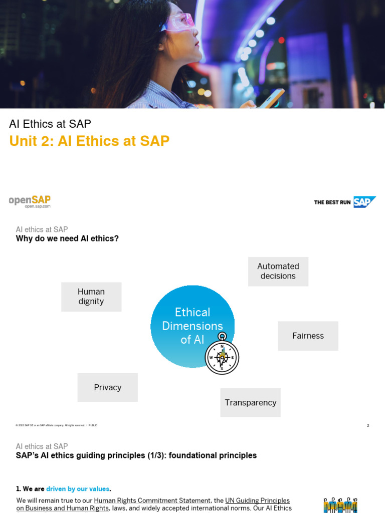 OpenSAP Aie1 Unit 2 ETHIC Presentation | PDF | Artificial Intelligence ...