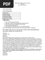 Writing Short Notes Guide | PDF