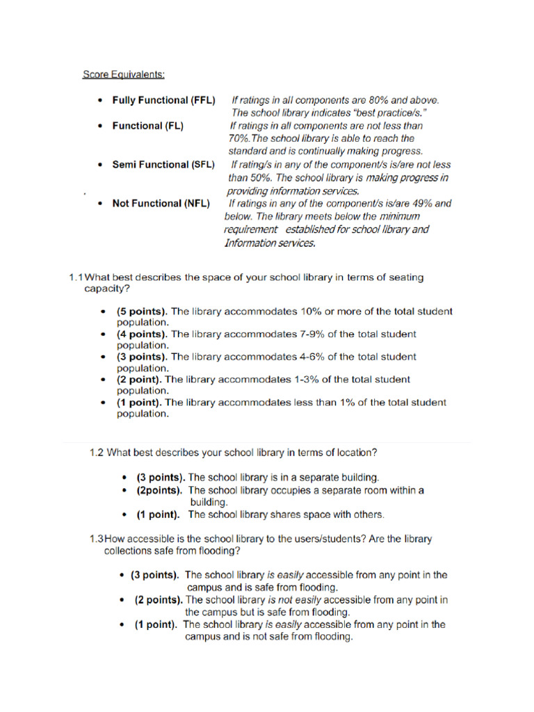 Library Interpretation Rubrics Pdf