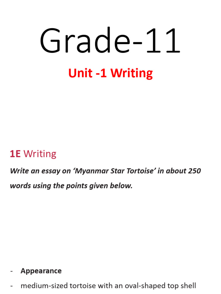 Grade-11 Unit-1 Writing | PDF | Endangered Species | Conservation Biology Grade-11 Unit-1 Writing | PDF | Endangered Species | Conservation Biology