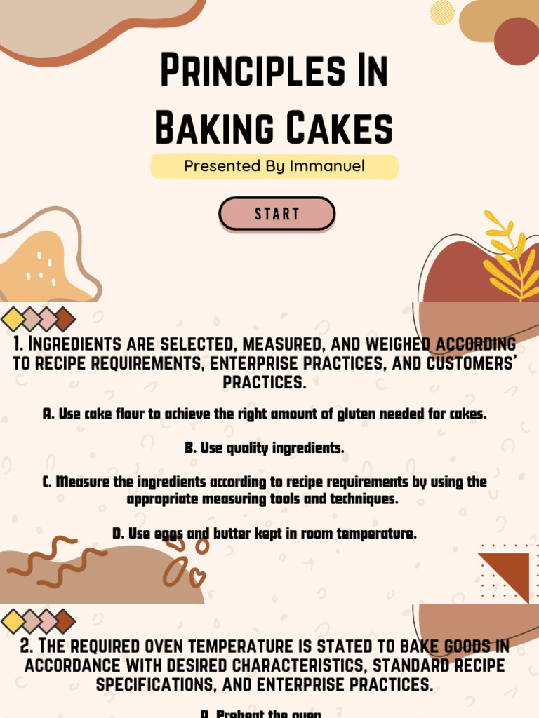 Principles In Baking Cakes Pdf Cakes Baking
