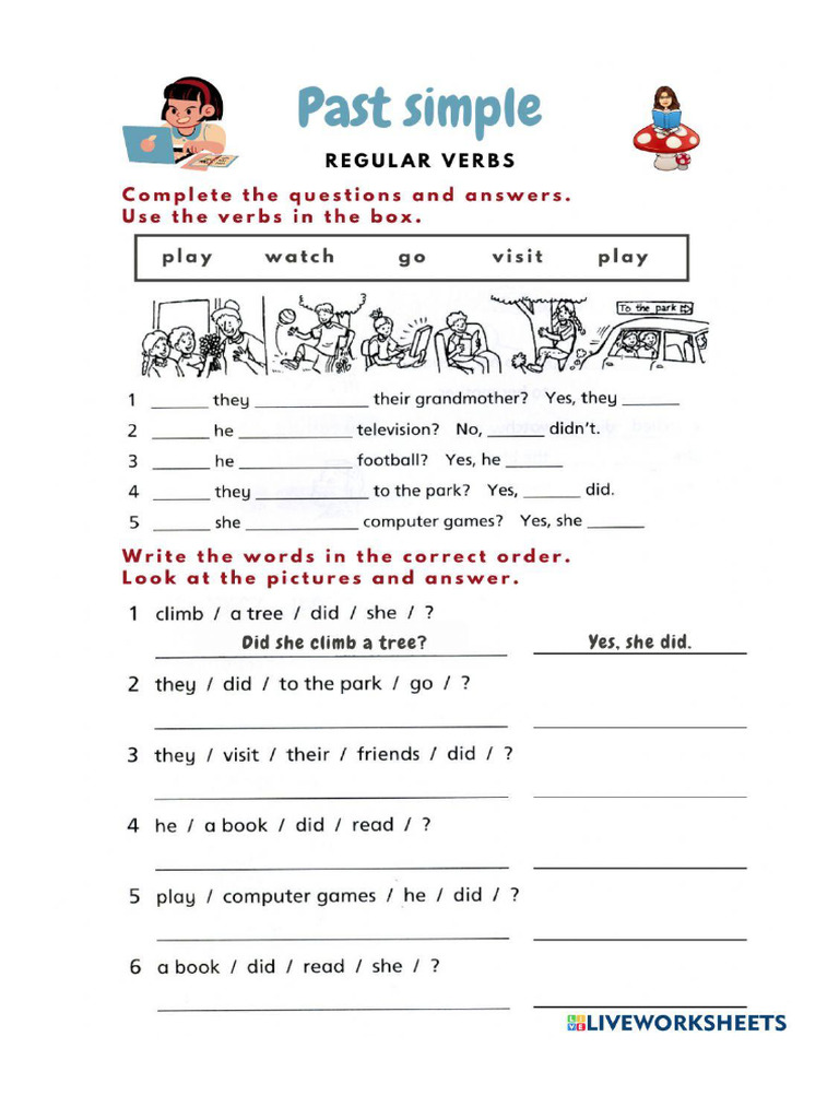 Past Simple Regular Verbs | PDF