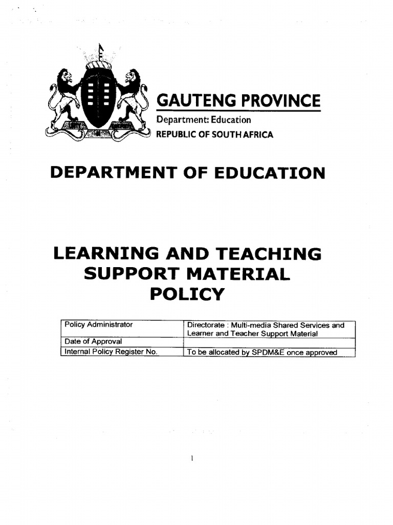 Learning-and-Teaching-Support-Material-Policy-LTSM (1) | PDF