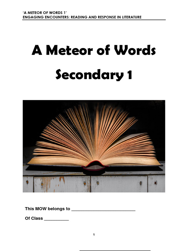 s1 Meteor of Words 2024 Students Version | PDF | Sith | Thought