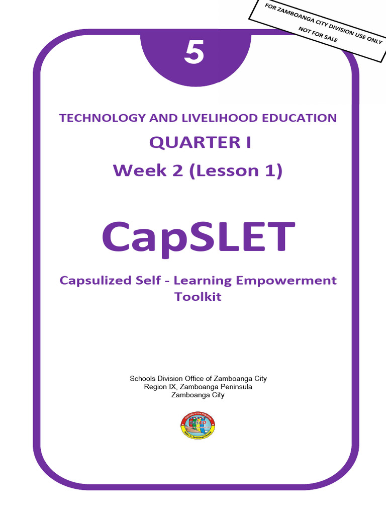 EPP5 Q1 Wk2 Lesson1 | PDF