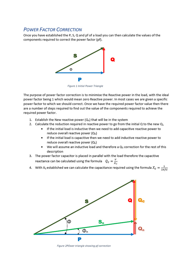 Power Factor Correction Methods | PDF