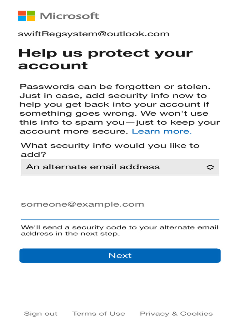 Help Us Protect Your Account | PDF