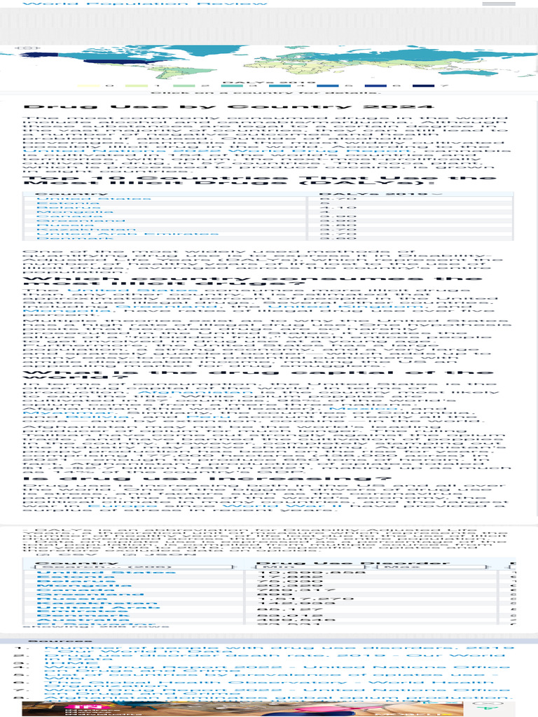 Global Drug Use Insights 2024 | PDF | Substance Abuse | Cannabis (Drug)