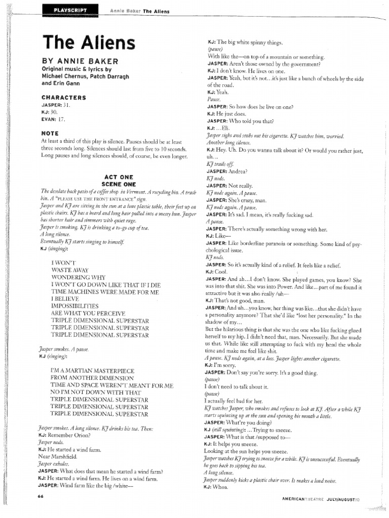 Baker, Annie (The Aliens) | PDF