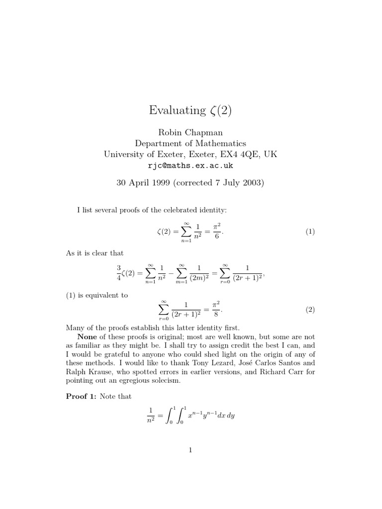 Zeta 2 | PDF | Functions And Mappings | Complex Analysis