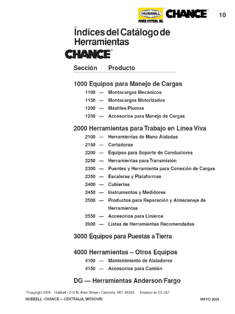 Catalogo Chance | PDF