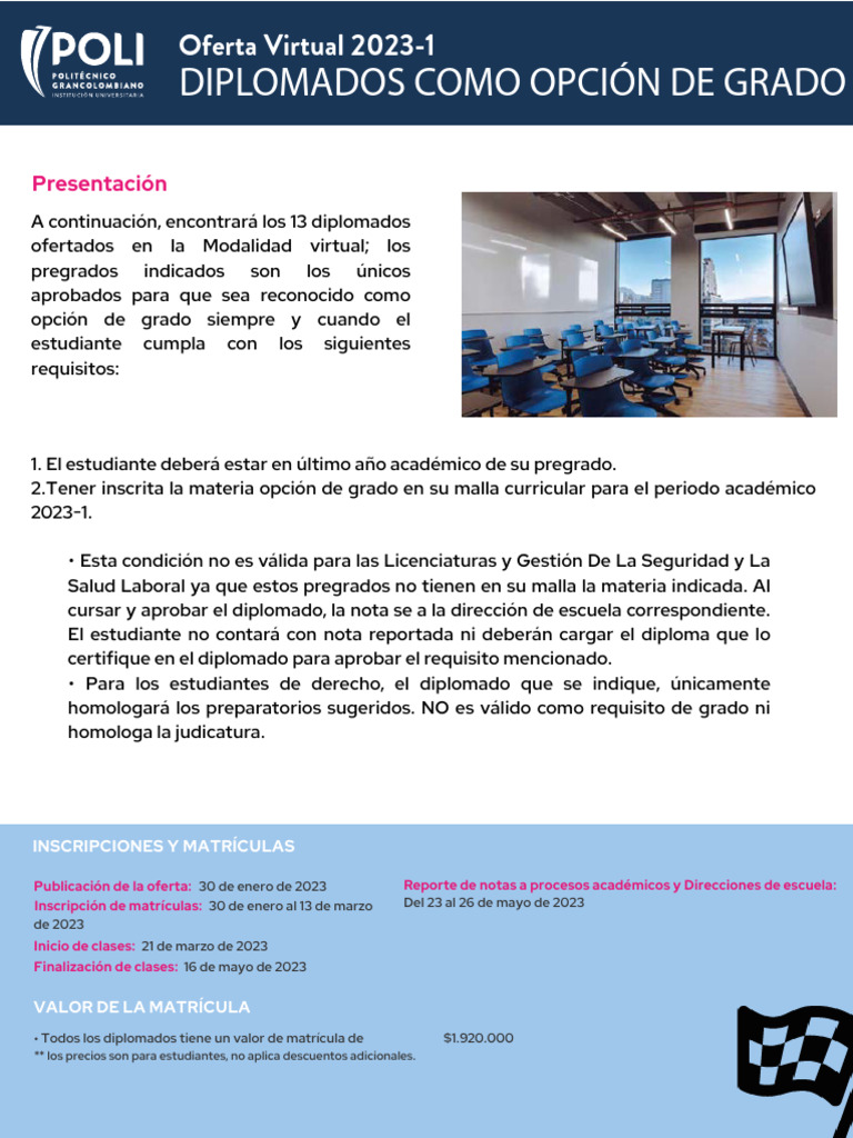 Diplomados Virtuales 2023-1 | PDF | Bogotá | Contador