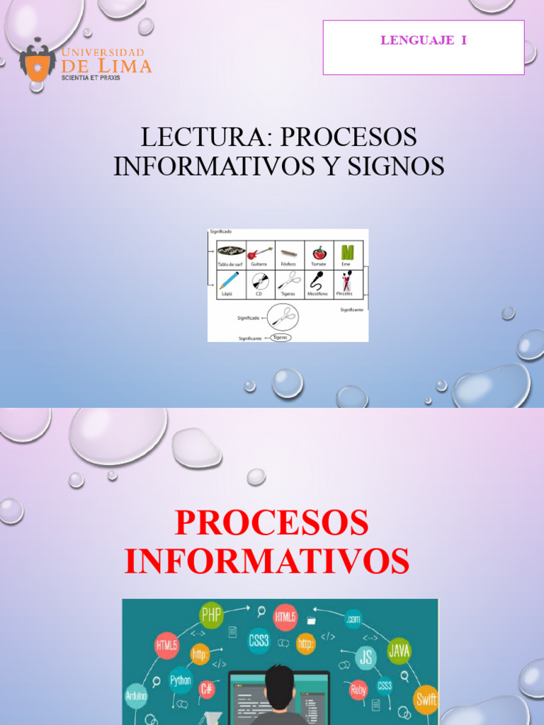Procesos Informativos y Signos | PDF | Semiótica | Comunicación