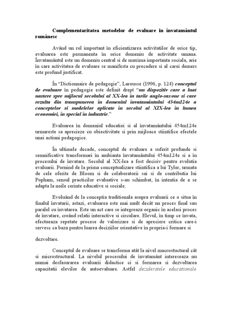 Model Studiu Met de Eval | PDF