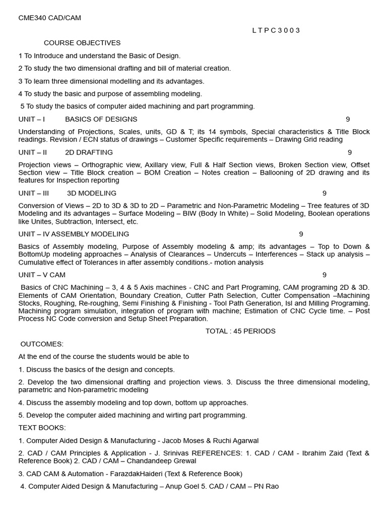 Cme 340 | PDF | Computer Aided Design | Numerical Control