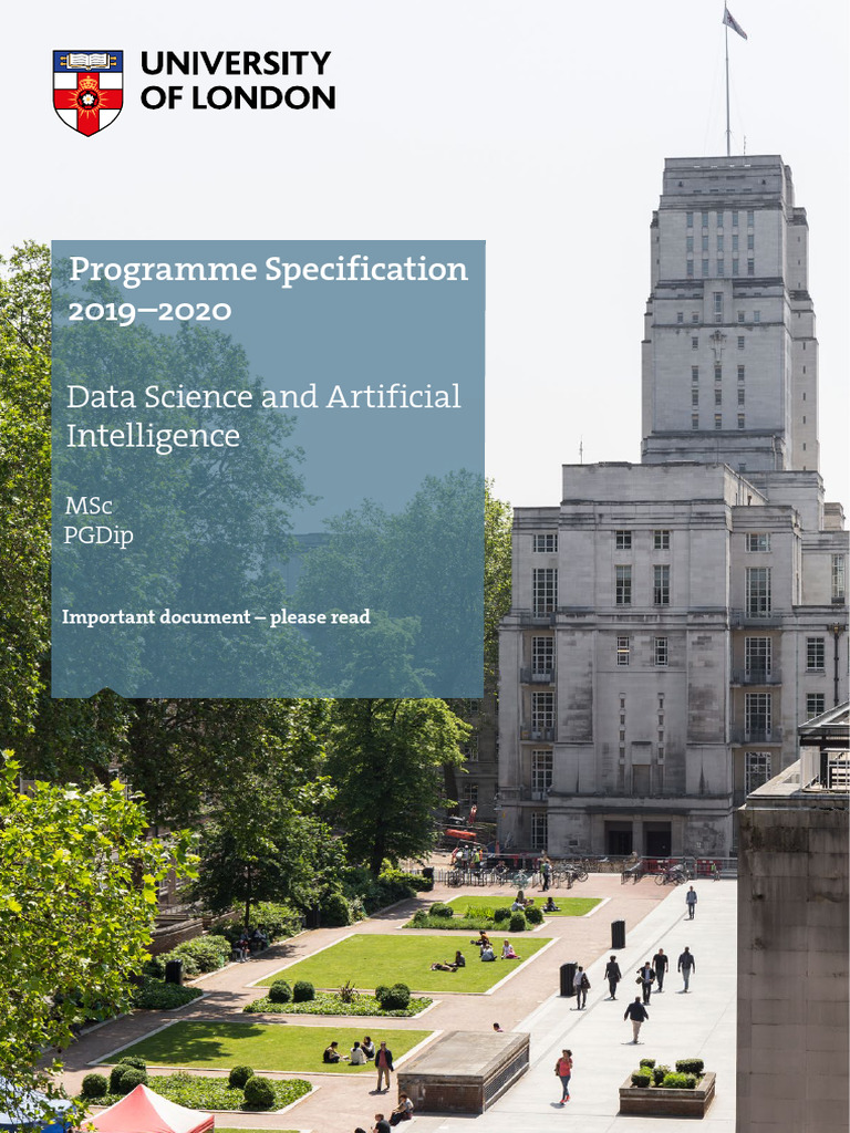 Progspec MSC Datascience Ai 2019 20 | PDF | Master's Degree | Academic Degree