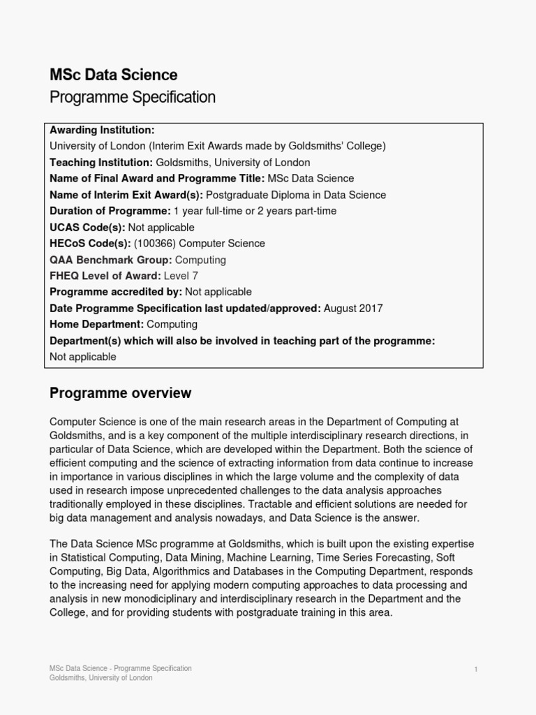 msc-data-science-oncampus-2020 | PDF | Data Science | Computing
