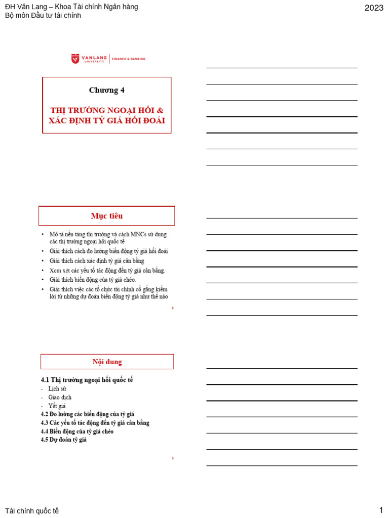 C4 - TCQT - TT Ngoai Hoi & Xac Dinh Ty Gia Hoi Doai | PDF