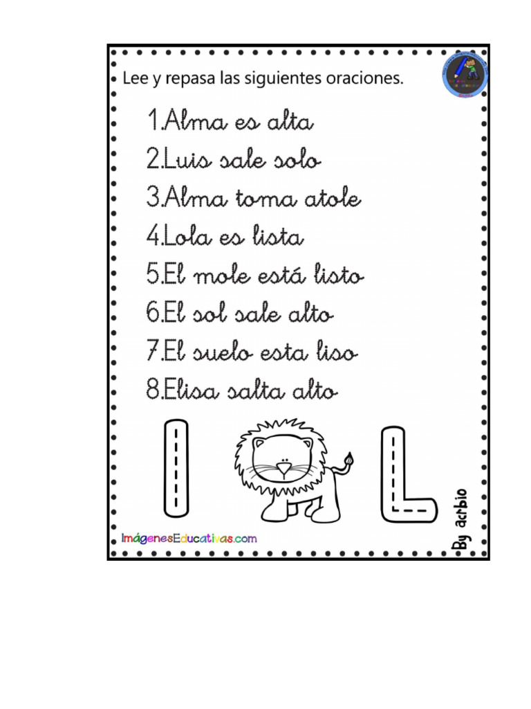 Frases Fonema L | PDF