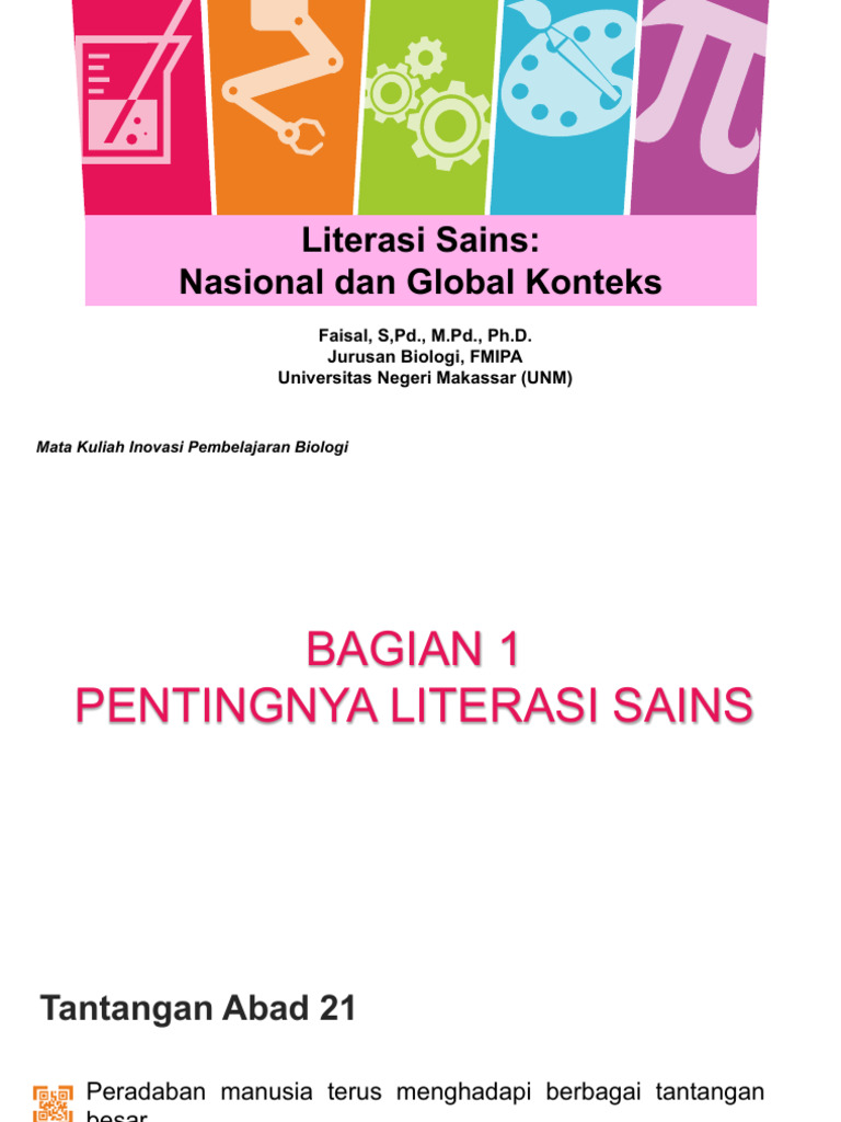 Literasi Sains - Inovasi Pembelajaran Biologi | PDF | Sains & Matematika